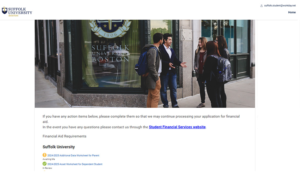 Workday Student for Financial Aid | Suffolk University